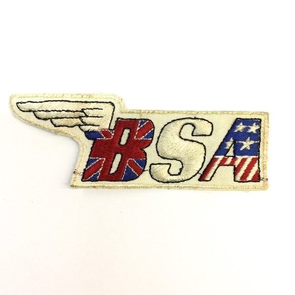 BSA | Accessories | Vintage Bsa Motorcycle Embroidered Patch | Poshmark